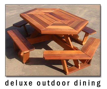 Hexagon Table | Baldwin Pergolas